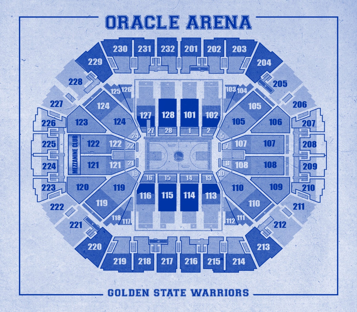 Print of Vintage Oracle Arena Diagram on Photo Paper Matte - Etsy