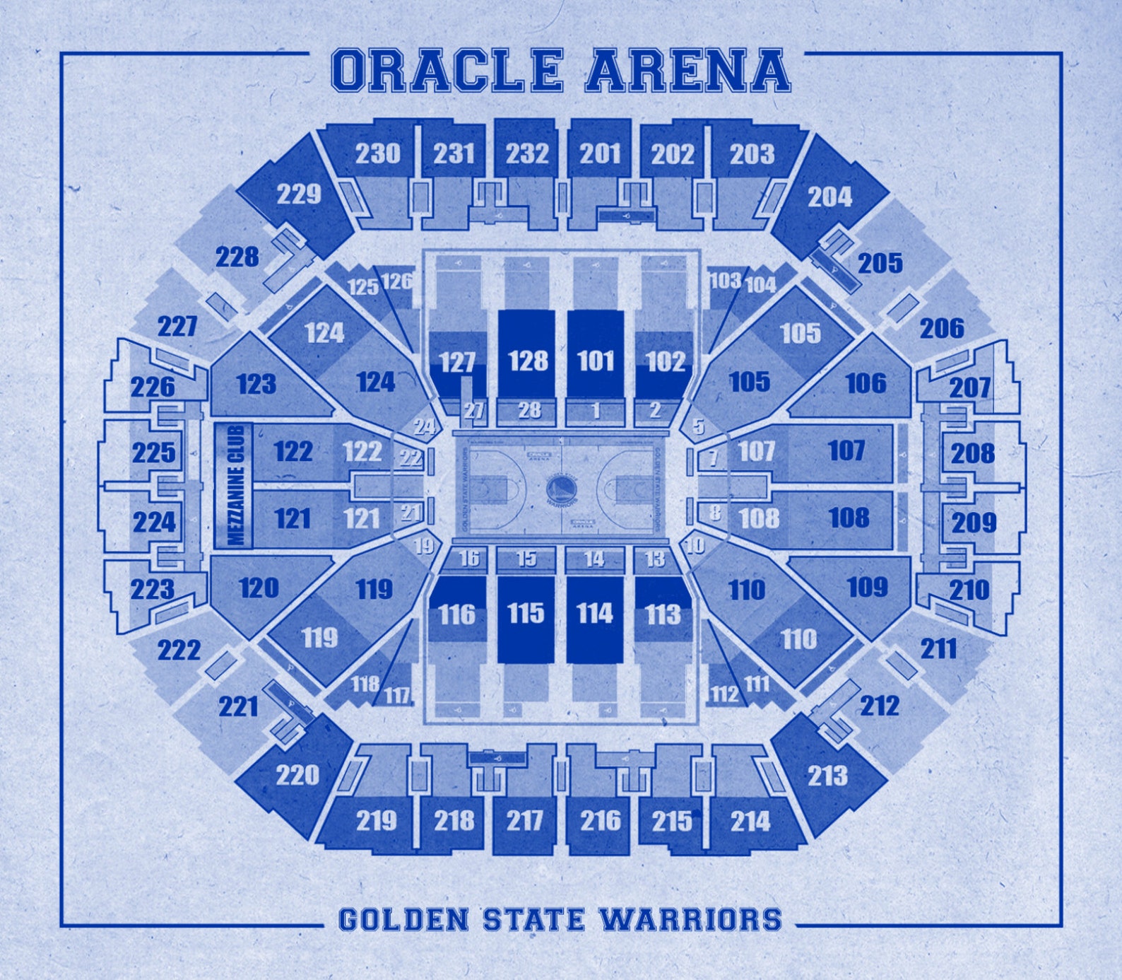 Print of Vintage Oracle Arena Diagram on Photo Paper Matte - Etsy