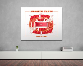 Arrowhead Stadium Canvas | Etsy