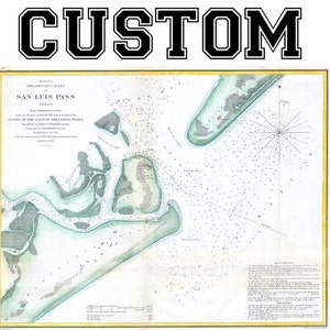 CUSTOM Your Chosen Map or Chart Custom ANY Area Street Map - Etsy