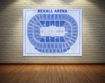 Print of Vintage Montreal Forum Seating Chart on Your Choice | Etsy