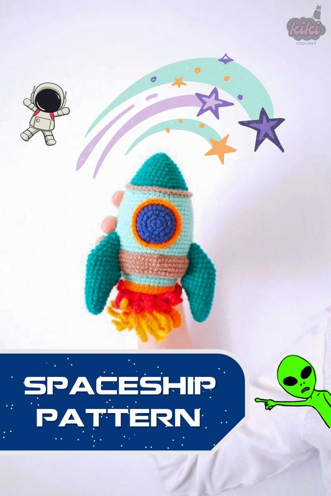 NASA Space Ship Amigurumi, US English Digital PDF, Rocket Crochet ...