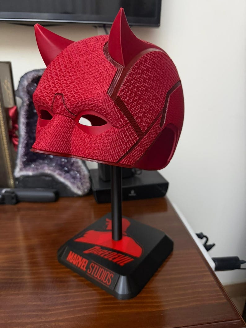 3D Printed Daredevil Mask – Collector's Edition With Display Base - Etsy