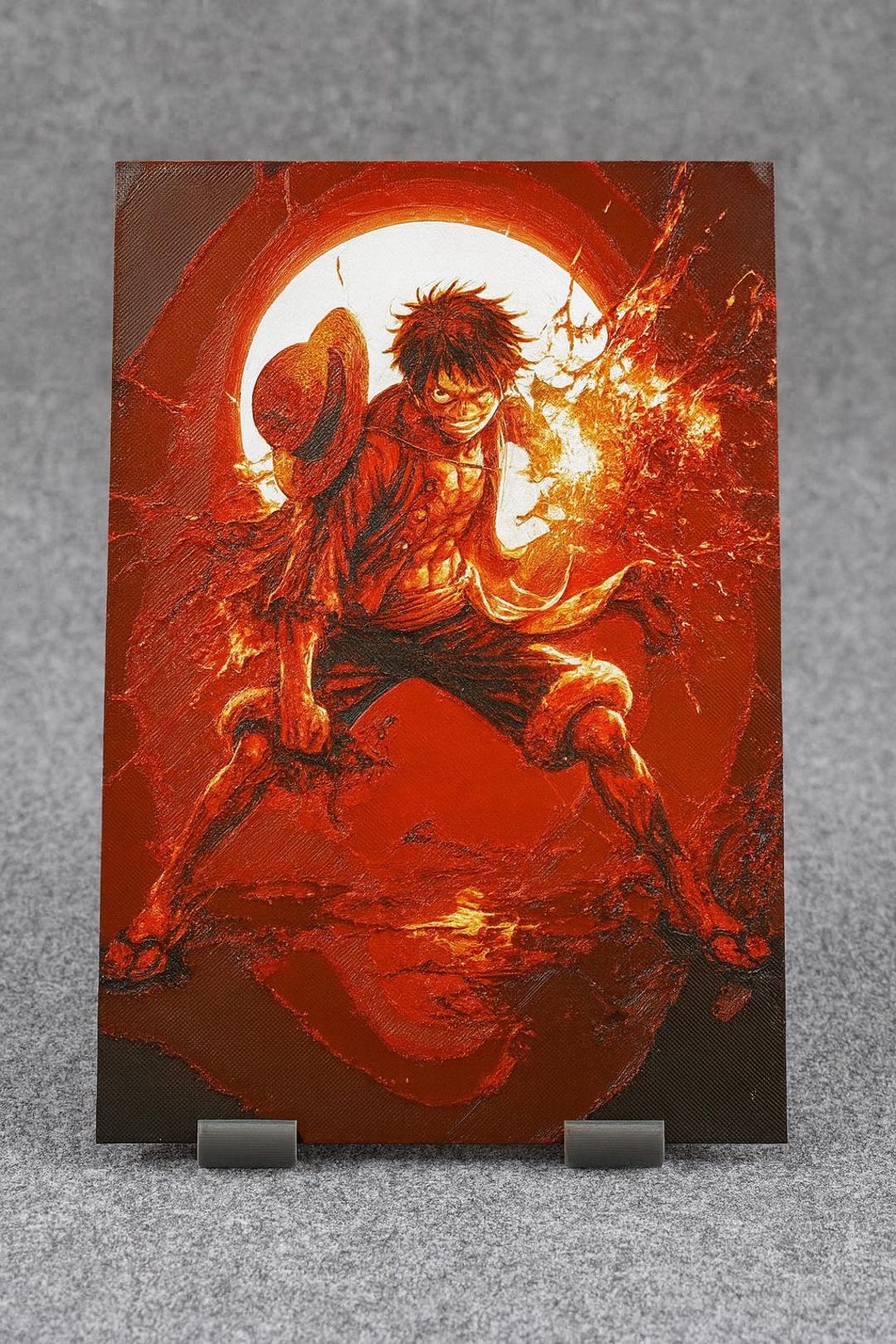 Luffy One Piece 3D Print | 3D Printed Anime Decor | Relief Art 20x13 Cm ...