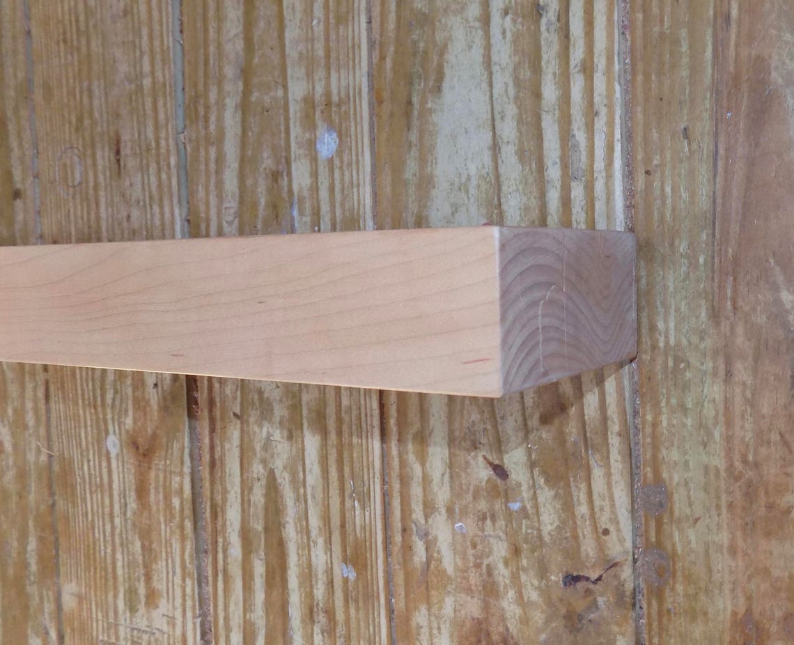Maple Floating Shelf Maple Floating Shelves Maple Wall Shelf | Etsy