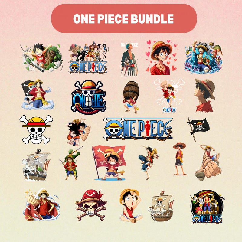 Manga One Piece Stickers - Etsy