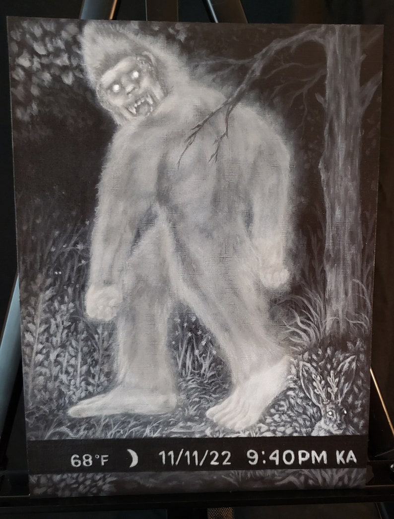 Bigfoot Cryptid Monster Creature Legend 9x12 - Etsy