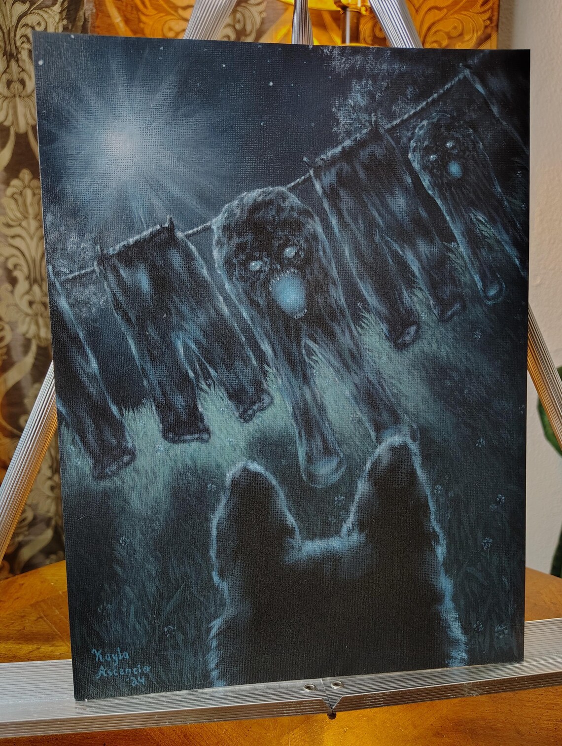 Fresno Nightcrawlers Cryptid Monster Alien Horror 9"x12" Acrylic ...