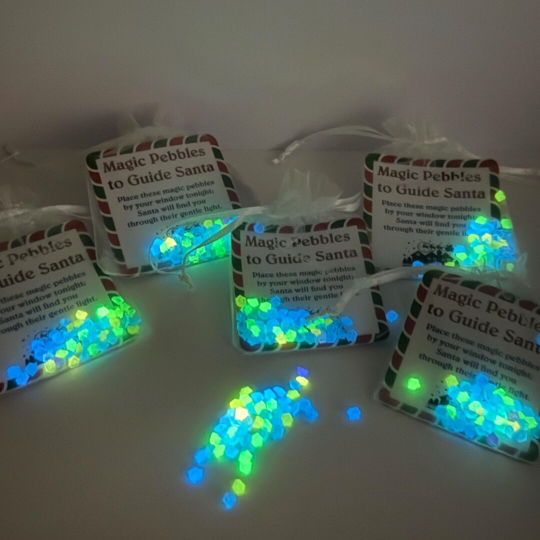 Magic Santa Pebbles | Christmas Eve Box Filler | Glow in the Dark ...