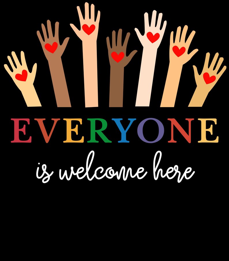 Inclusive PNG – Everyone is Welcome Here Design – Equality Diversity ...
