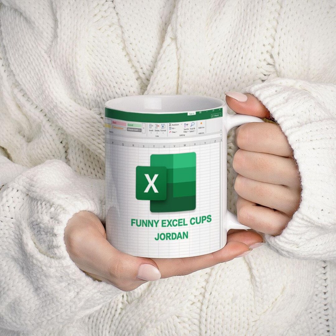 Freak in the Sheets Excel Mug,spreadsheet Coffee Cup, Custom Name Mugs ...