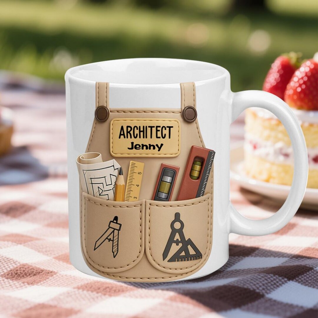 Personalized Customized Architect Coffee Cup, Designer Mug, Architect ...