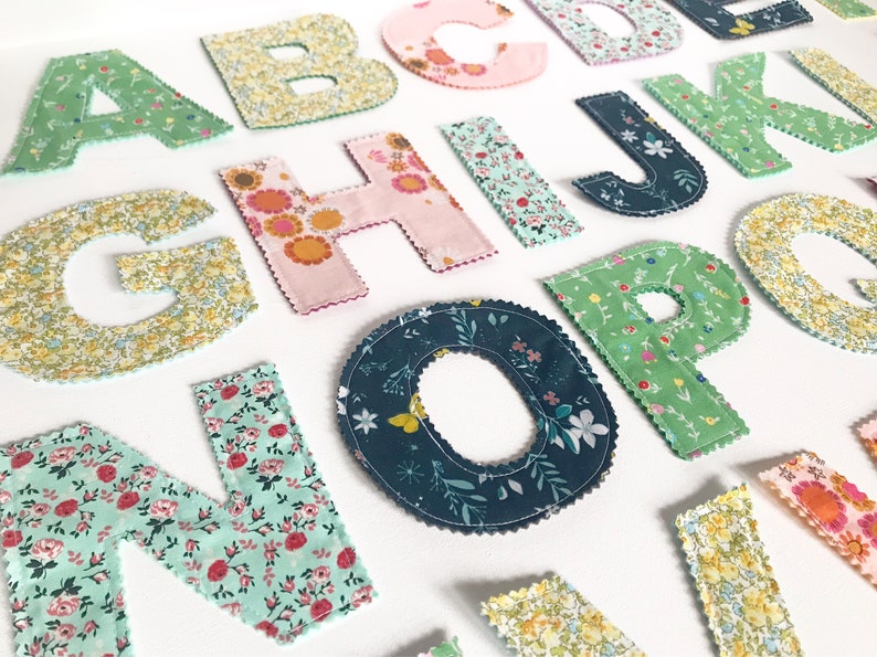 3 Inch Fabric Alphabet Letters and Numbers Pattern Template - Etsy