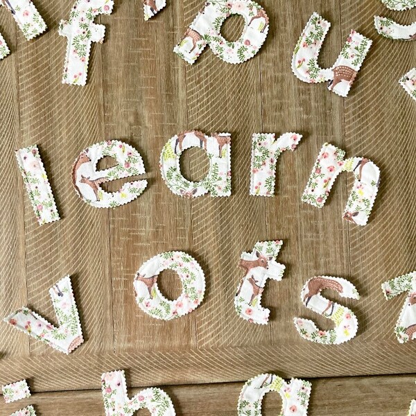 Fabric Alphabet - Etsy