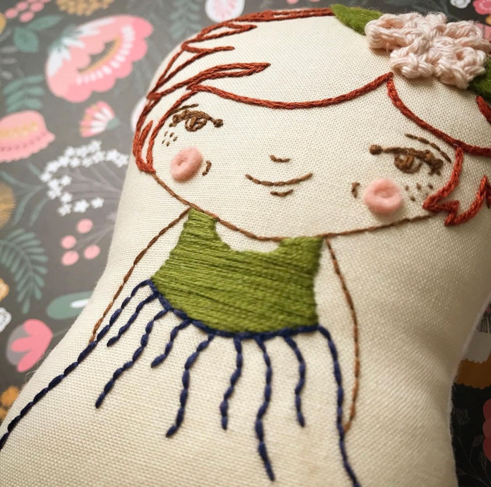 Pocket Doll Sewing and Embroidery Pattern - Etsy