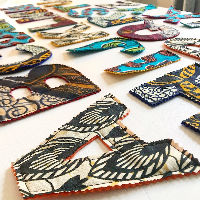 Fabric Alphabet Letters and Numbers Pattern Template - Etsy