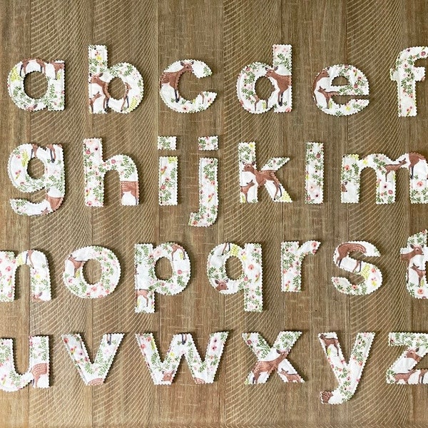 Fabric Letters - Etsy