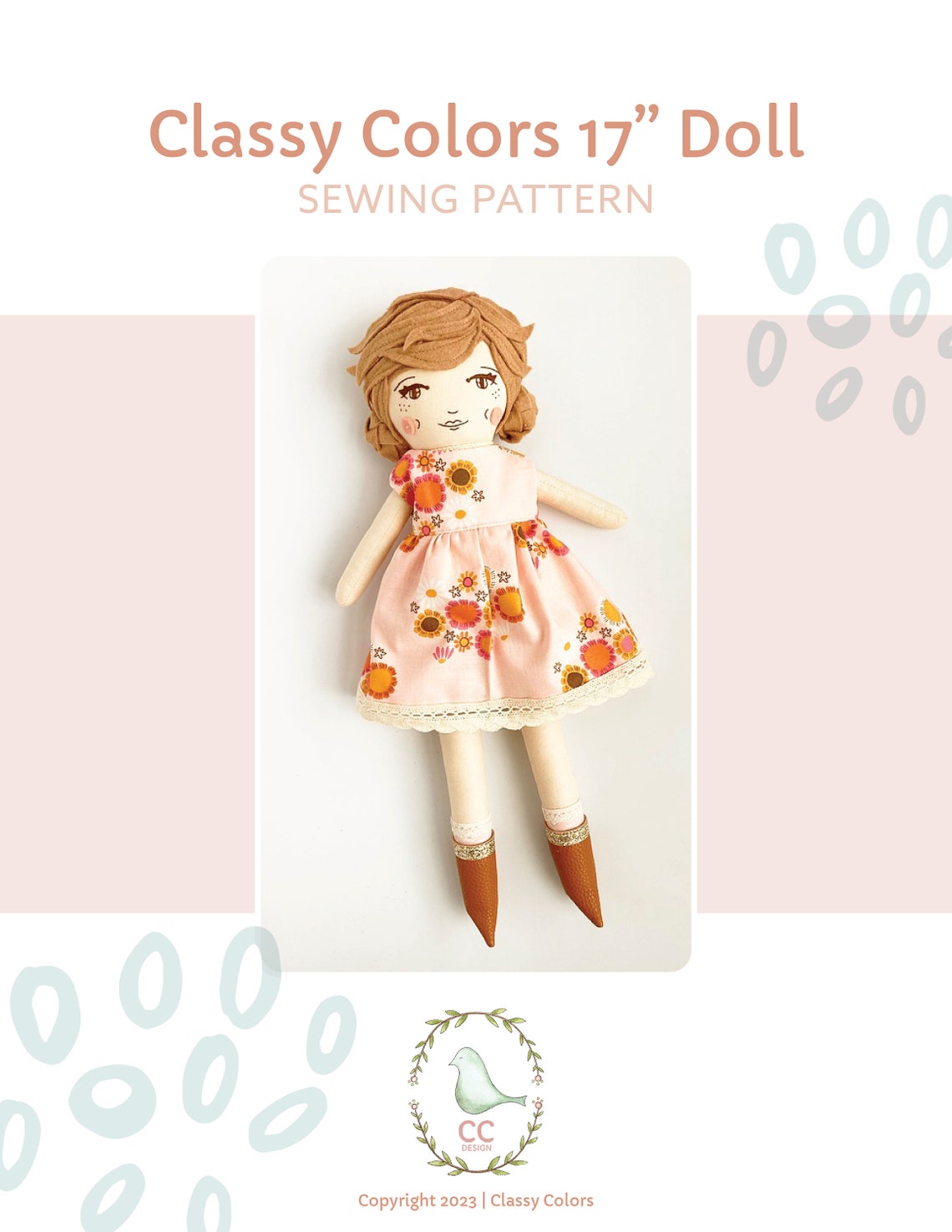 Large Doll Pattern: Heirloom Doll and Dress Pattern With - Etsy