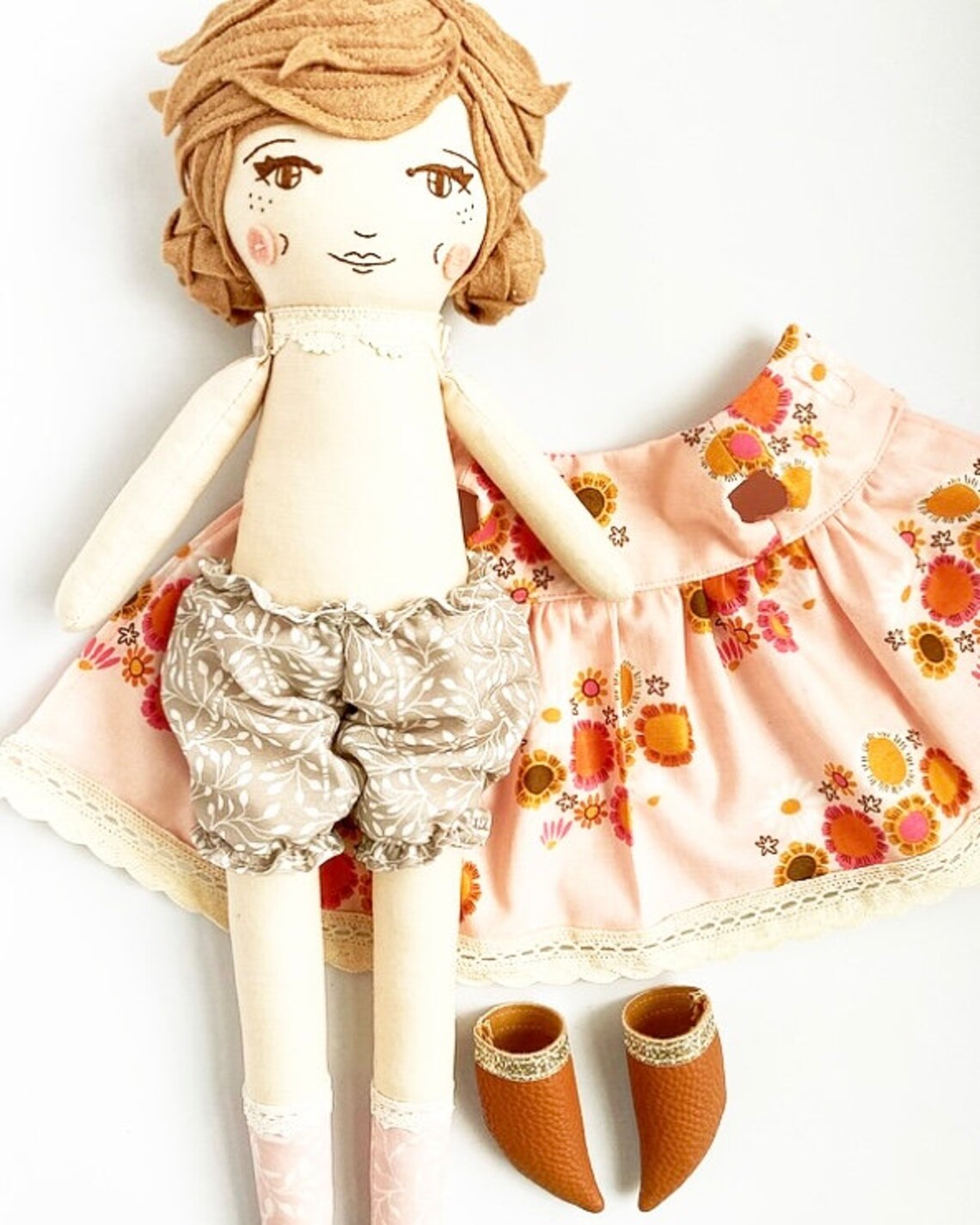 Large Doll Pattern: Heirloom Doll and Dress Pattern With - Etsy