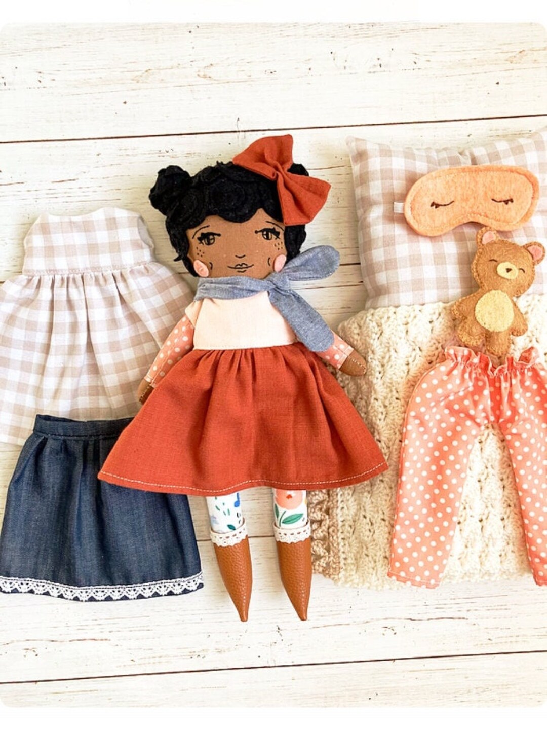 Handmade Doll Set: Dress up Doll Set - Etsy