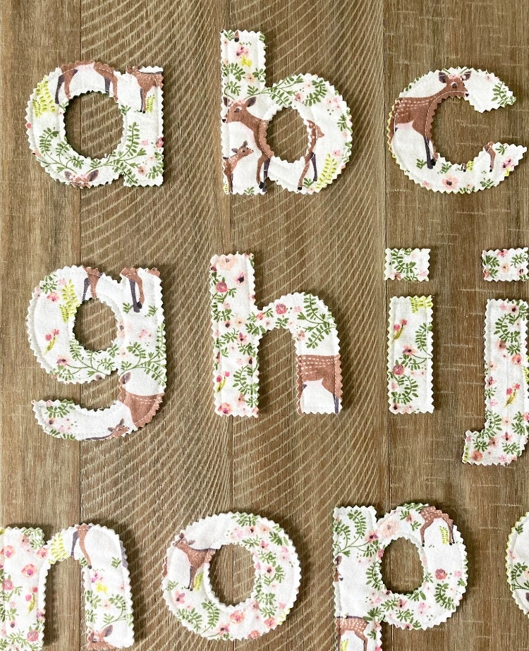 Fabric Alphabet Letters Pattern - Lower Case (digital Download) - Etsy