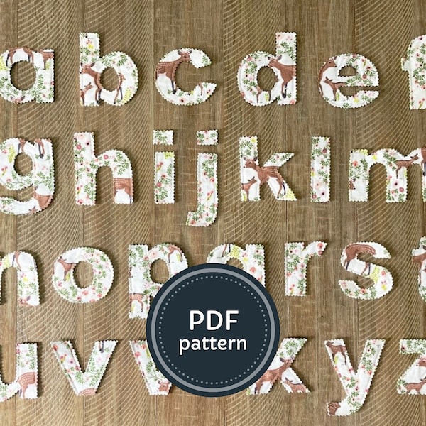 Fabric Letters - Etsy