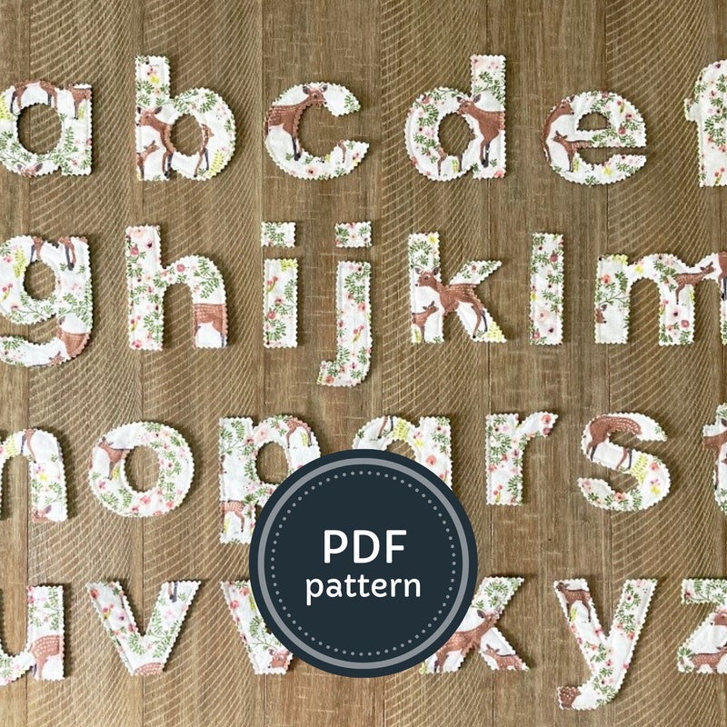 Fabric Letters - Etsy