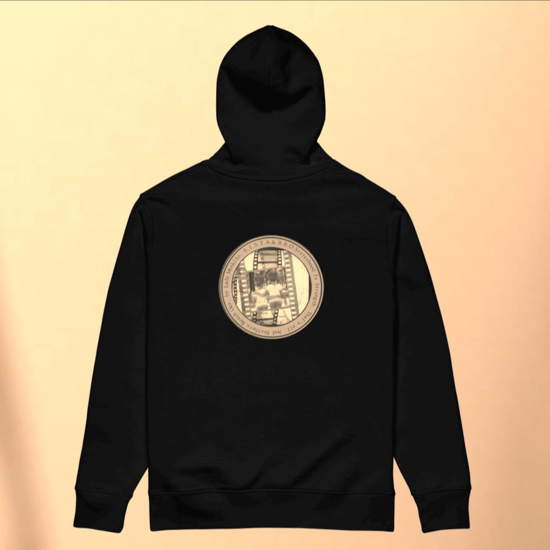 Sisterhood & Brotherhood Graphic Hoodie — Unisex Eco Hoodie — Back ...
