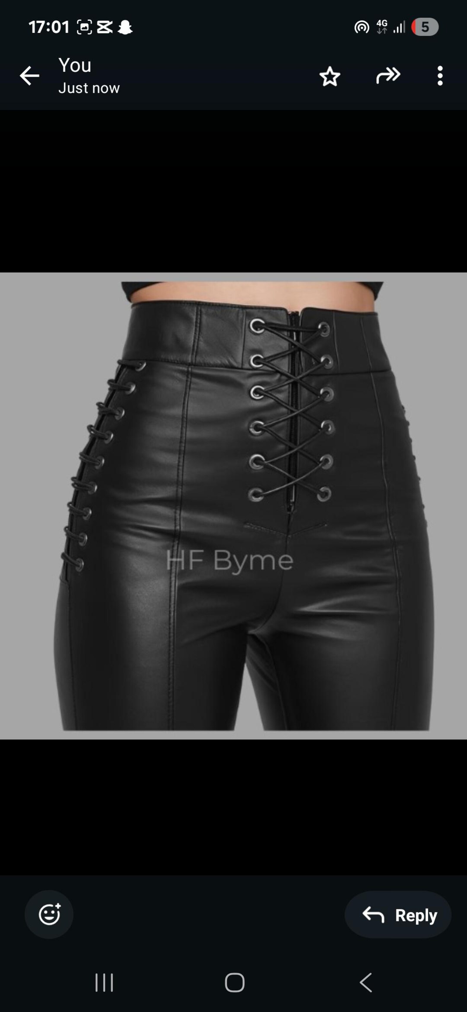 High Waist Lace-up Sheep Leather Pants | Gothic Biker Trousers - Etsy