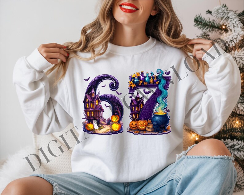 67 Halloween Meme PNG, 6 7 Skeleton PNG, Six Seven Numbers Funny Bruh ...