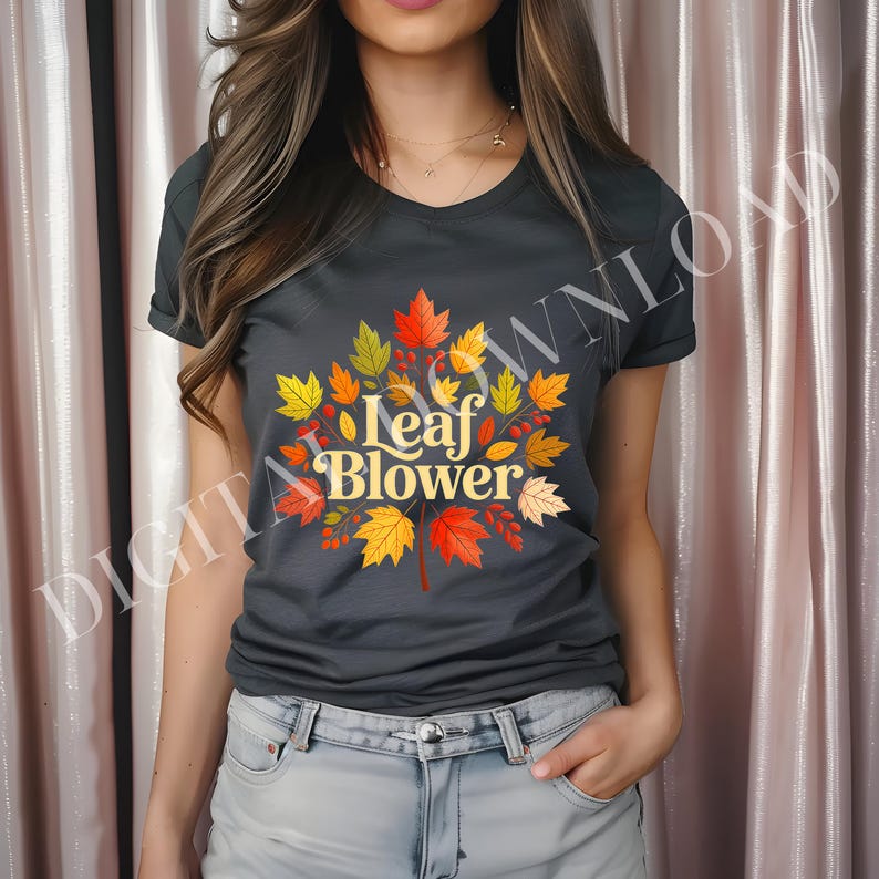 Funny Spooktacular Fall Leaf Blower PNG, Halloween Autumn Yard Work ...