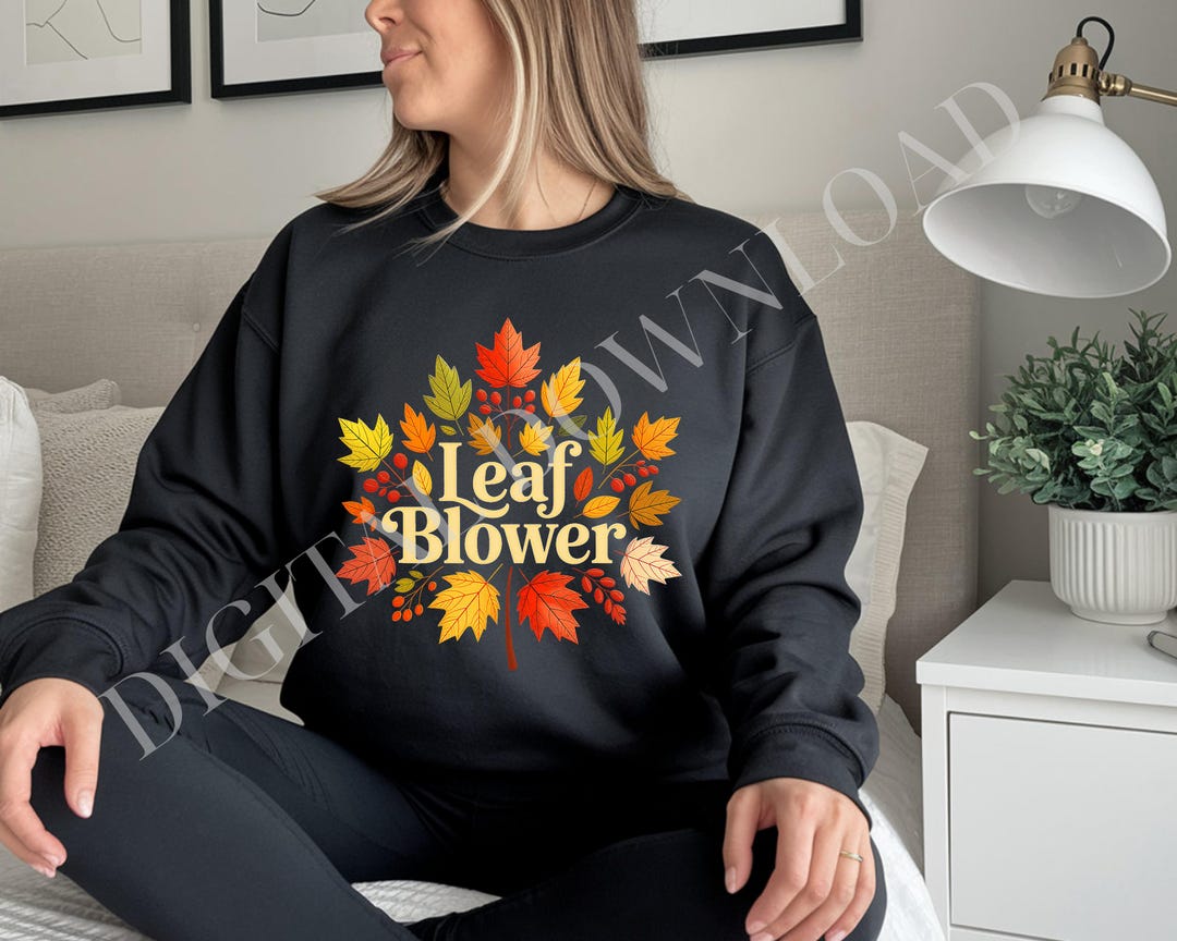 Funny Spooktacular Fall Leaf Blower PNG, Halloween Autumn Yard Work ...