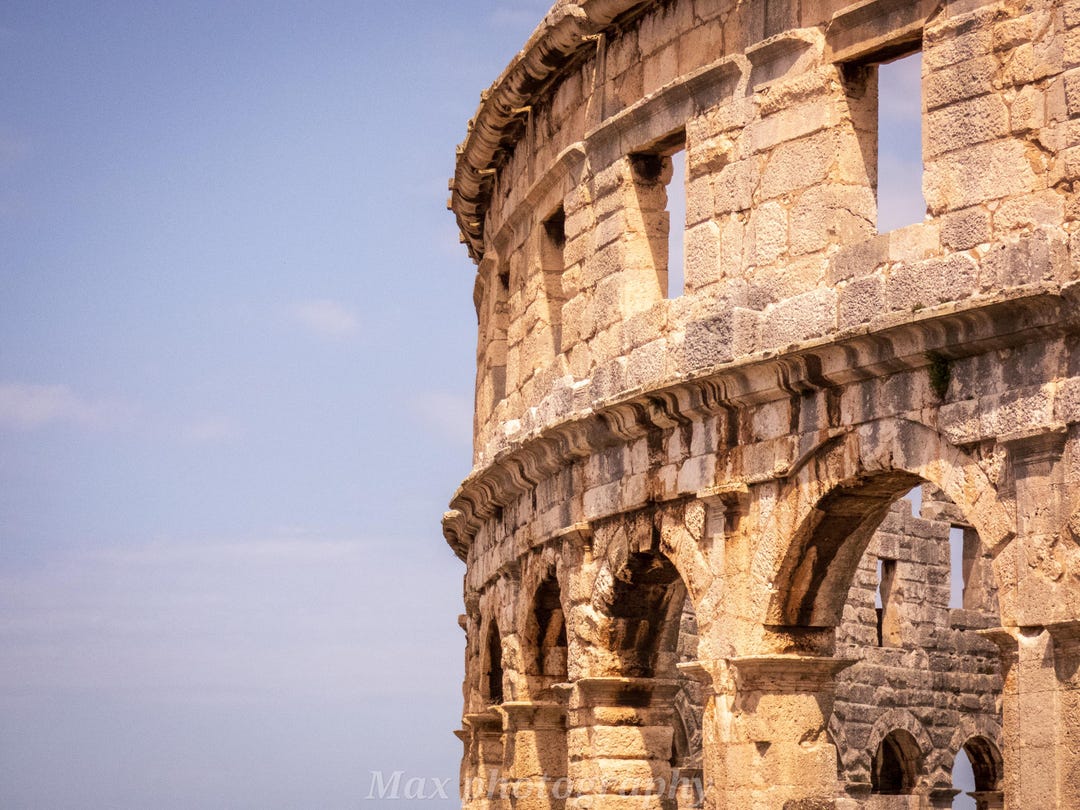 Pula Ancient Roman Amphitheater Wall Art – Pula Arena Croatia ...