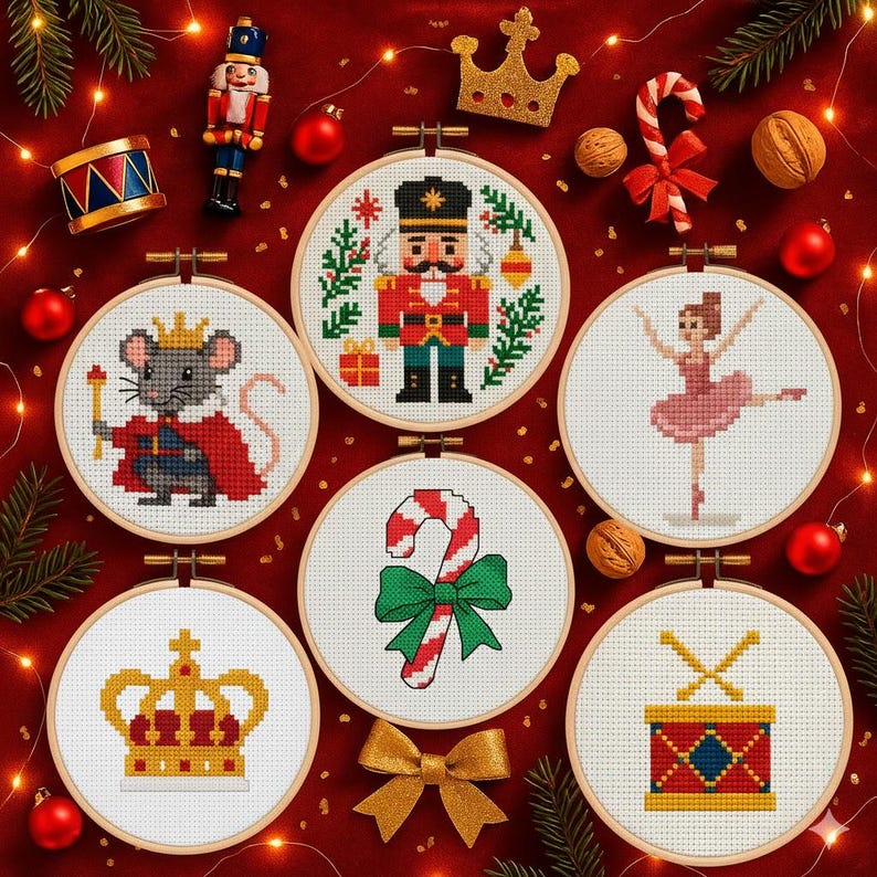 Nutcracker Minis – Mini Ornament Set (PDF) - Etsy