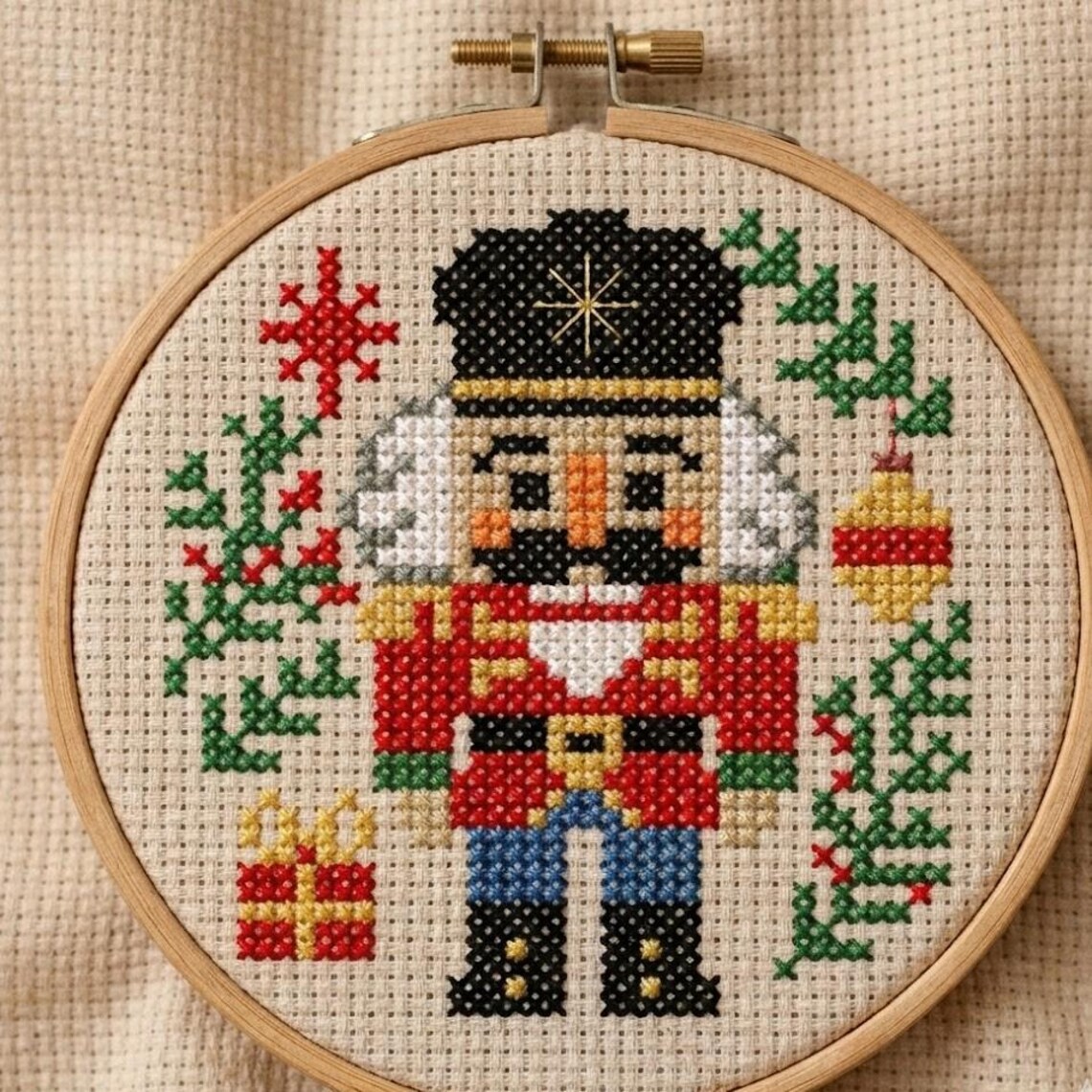 Christmas Cross Stitch Patterns • Mini Ornament Set (PDF) - Etsy