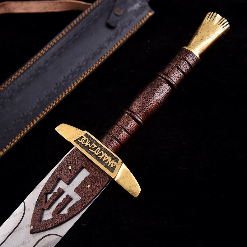 Percy Jackson Riptide Sword, Handmade Steel Anaklusmos Sword With ...