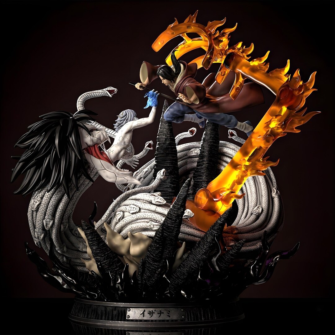 Ninja Vs Serpent Sage 3D Print Diorama: Epic Battle STL Model (digital ...