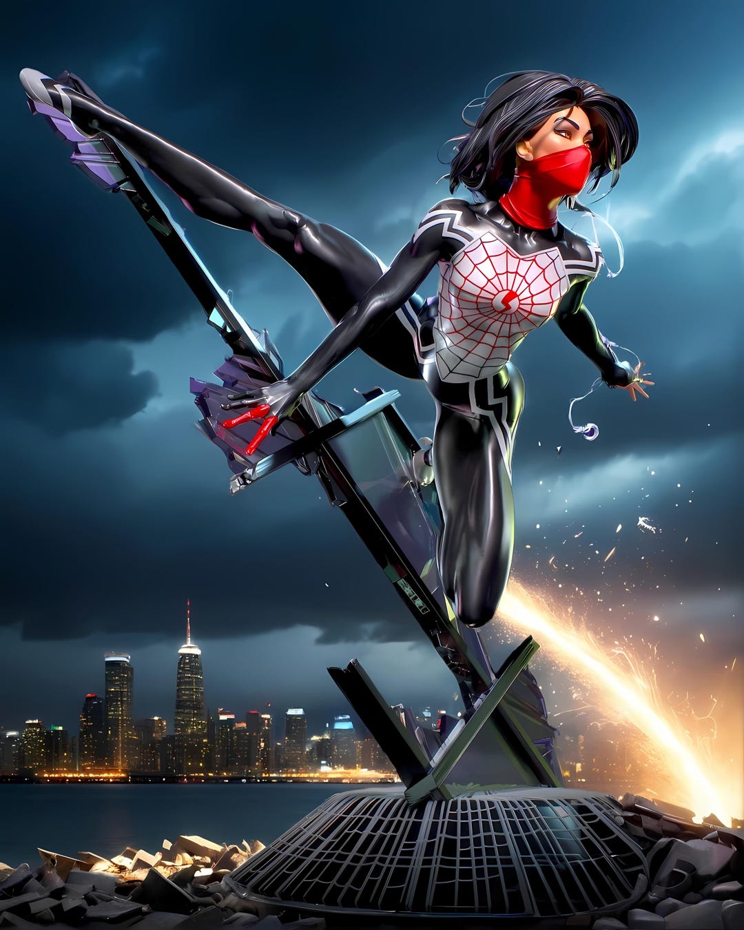 Spider Girl STL Figurine | Agile Acrobat 3D Print File - Etsy