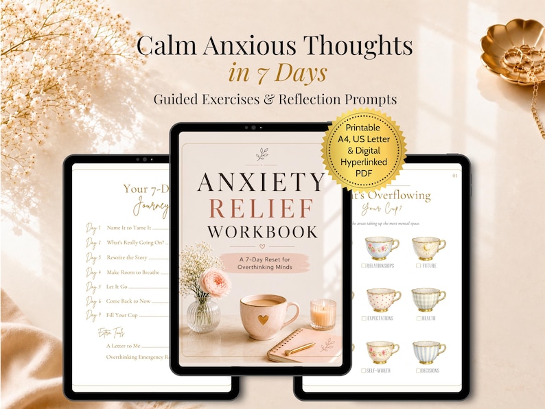 Anxiety Workbook for Overthinking | 7-day Mental Health Reset ...