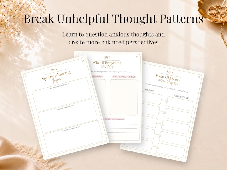 Anxiety Workbook for Overthinking | 7-day Mental Health Reset ...