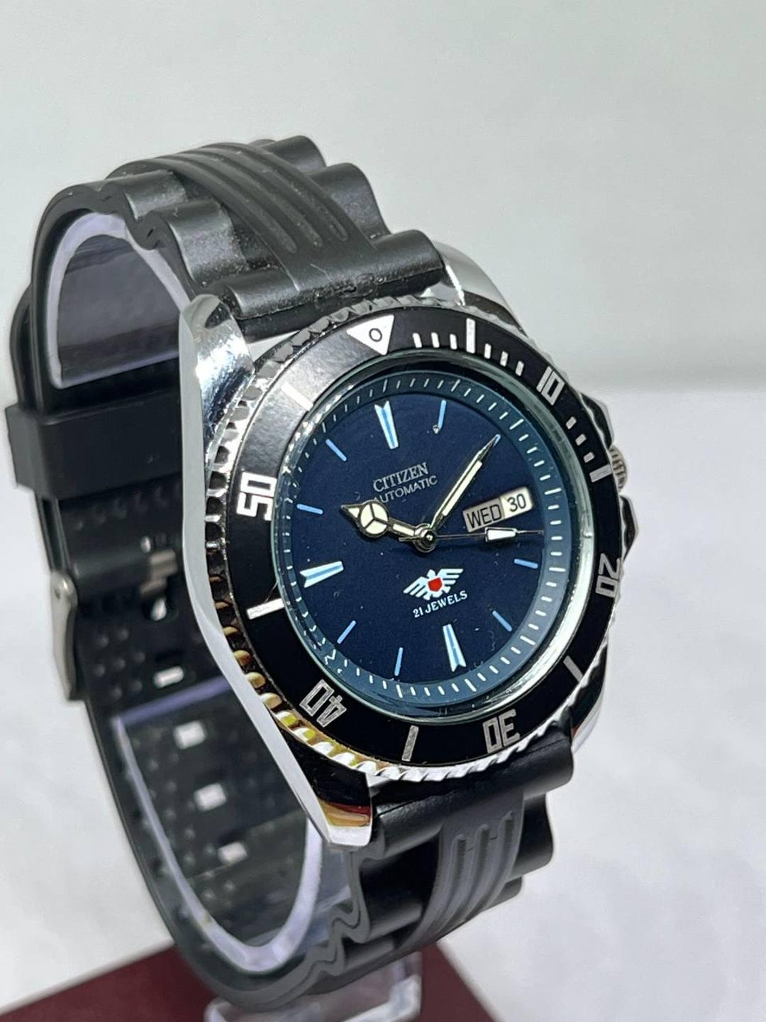 Refurbished Vintage Citizen Automatic Rotating Bezel Japan Men's Watch ...