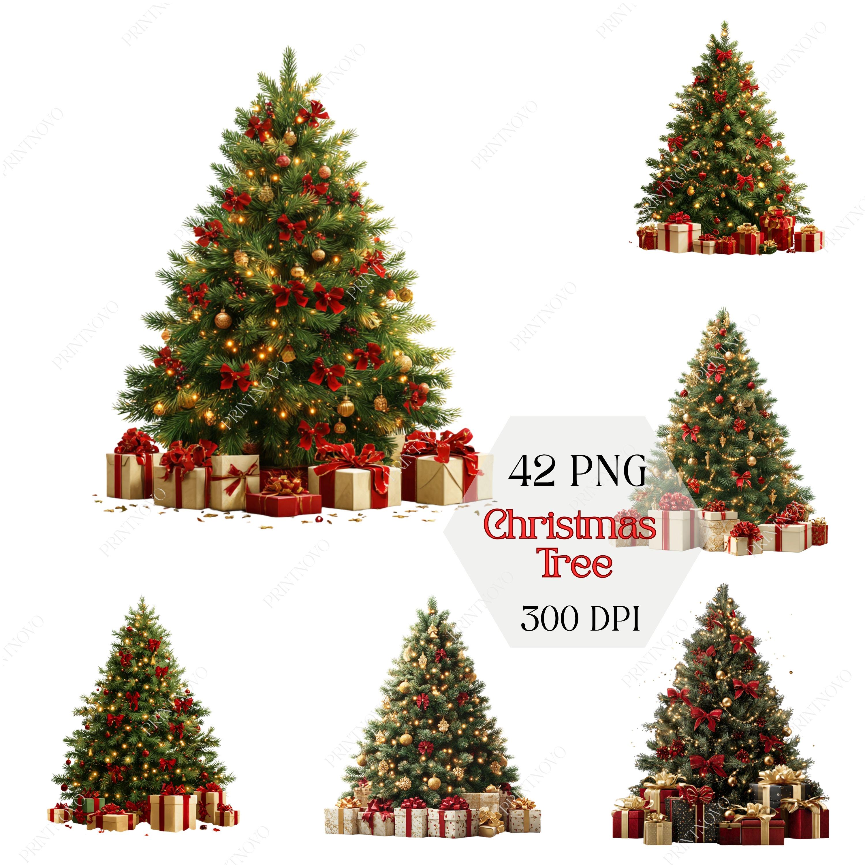 Elegant Christmas Tree Clipart