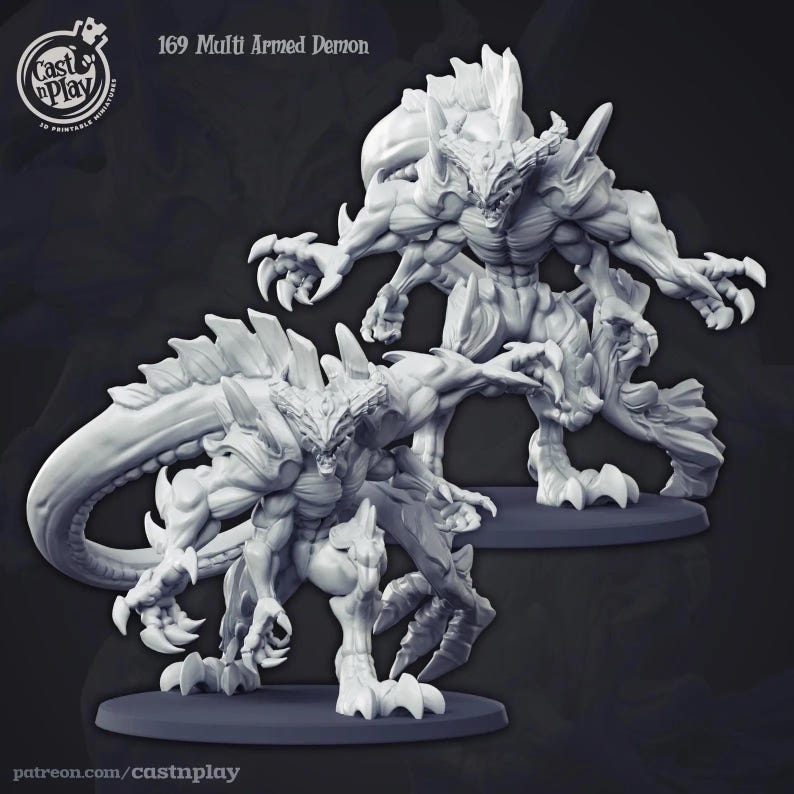 3D Miniatures - STL Files - Demon Hunters - Etsy