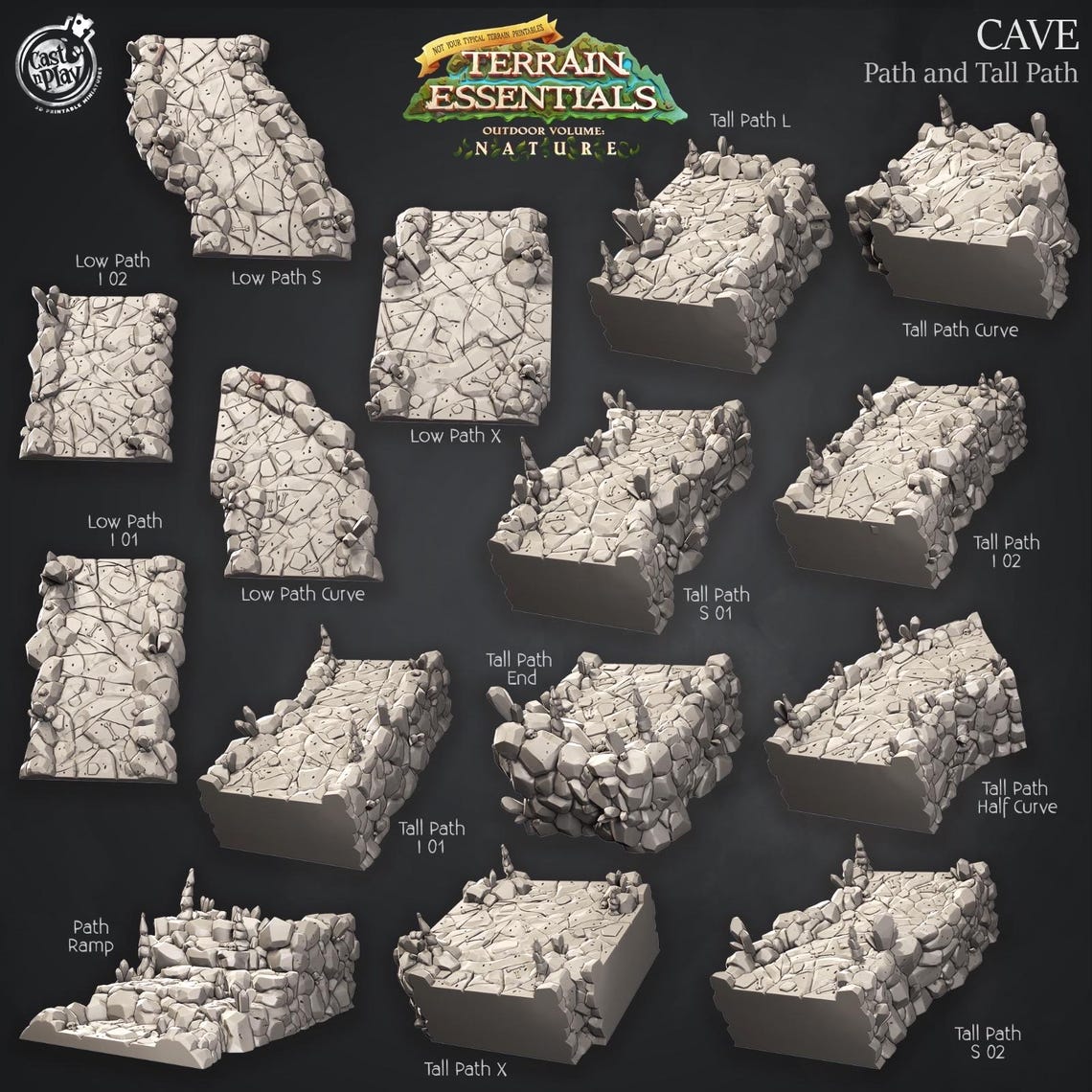 3D Miniatures - STL Files - Cave Terrain Set - Etsy