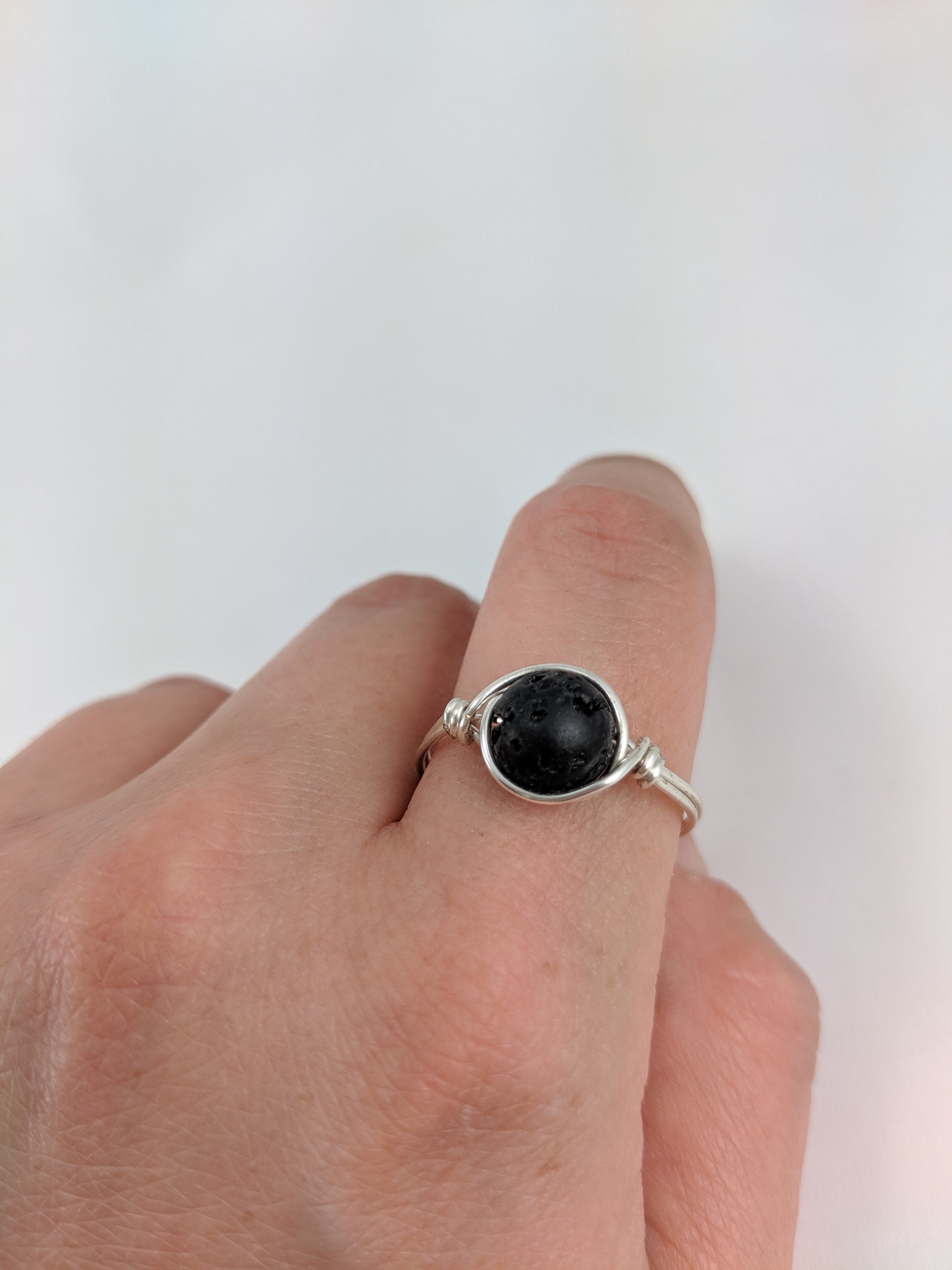 Essential Oil Diffuser Ring Silver Diffuser Ring Wire | Etsy