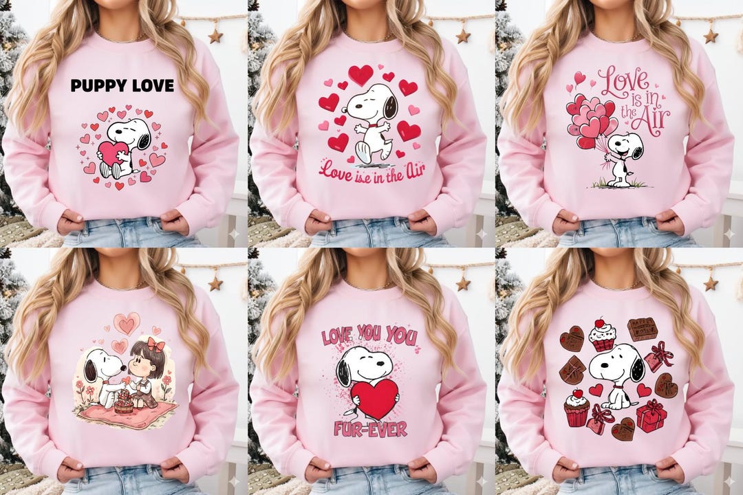 Snoop Valentine Love PNG, Peanuts Friends Holding Love Letters With ...