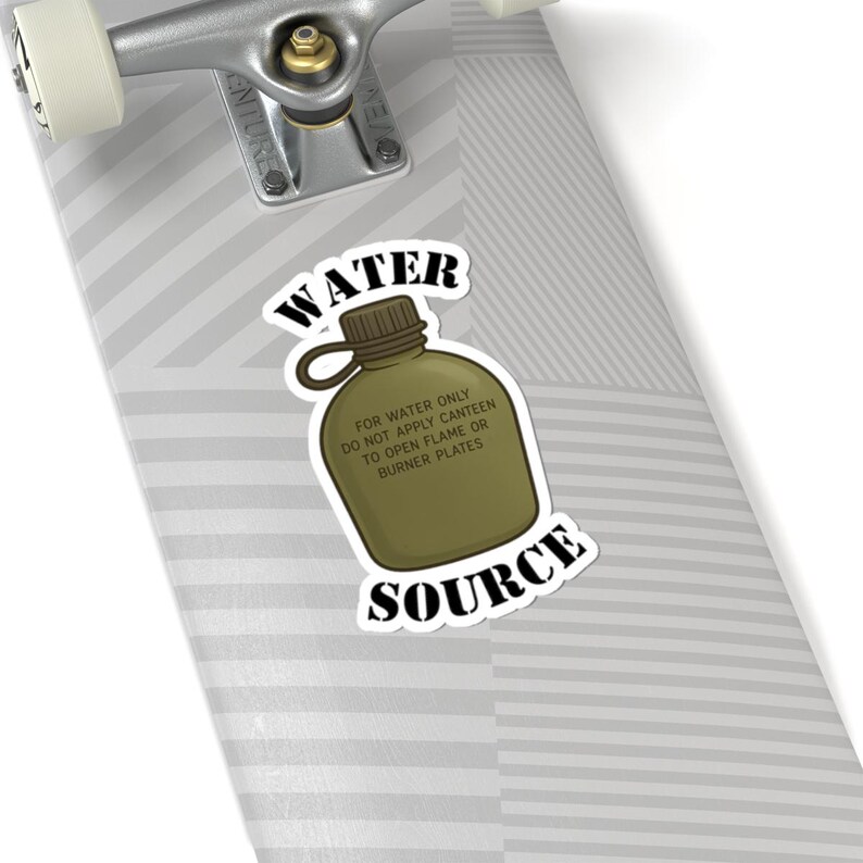 Army Canteen Water Source Vinyl Sticker - Motivational Military Decal ...