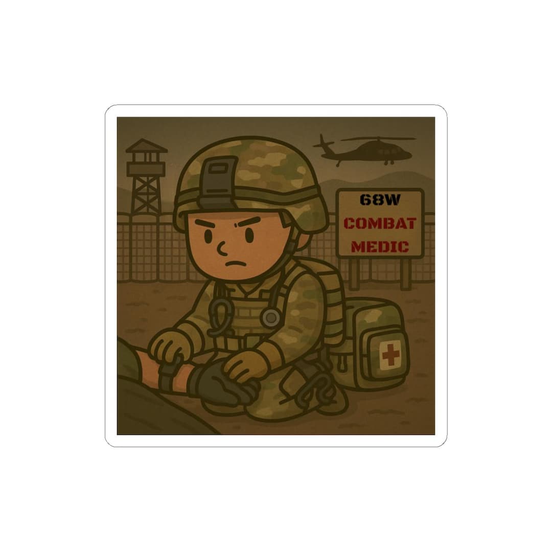 Combat Medic 68W Sticker – Military Army Decal - Etsy