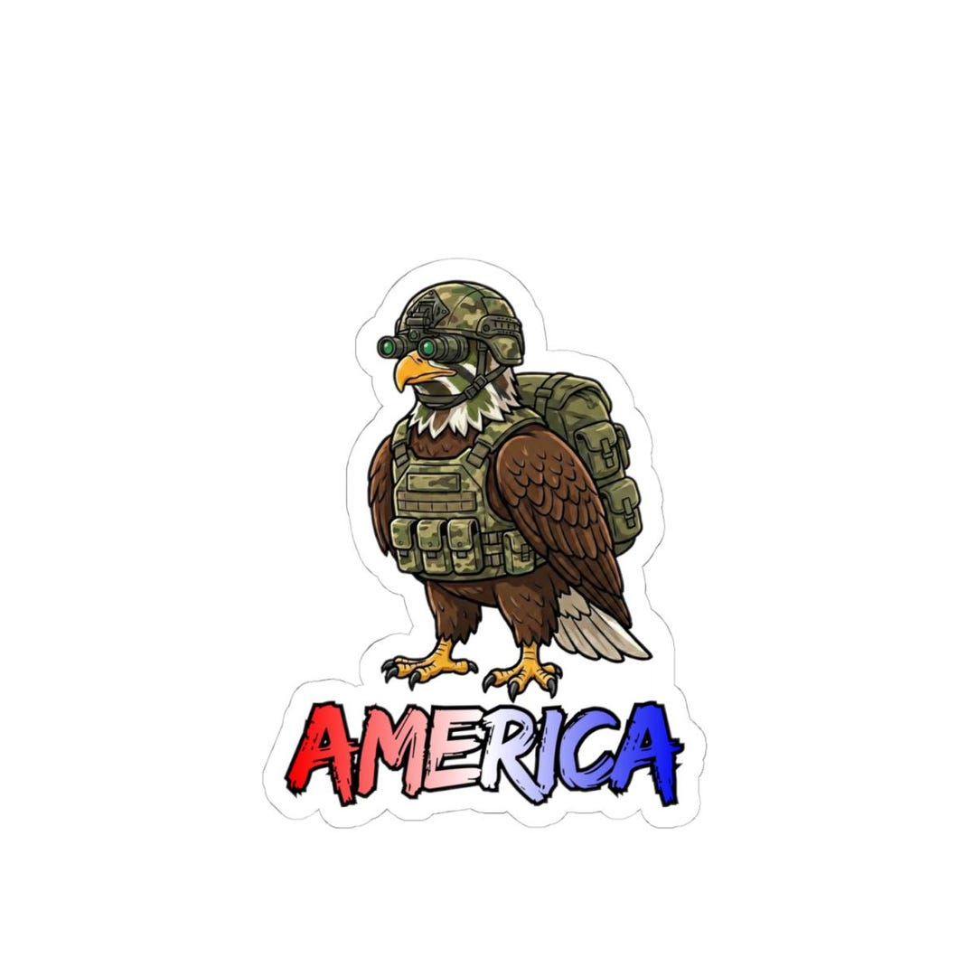 Tactical Eagle Sticker- Military Sticker, Military Illustration, Vinyl ...