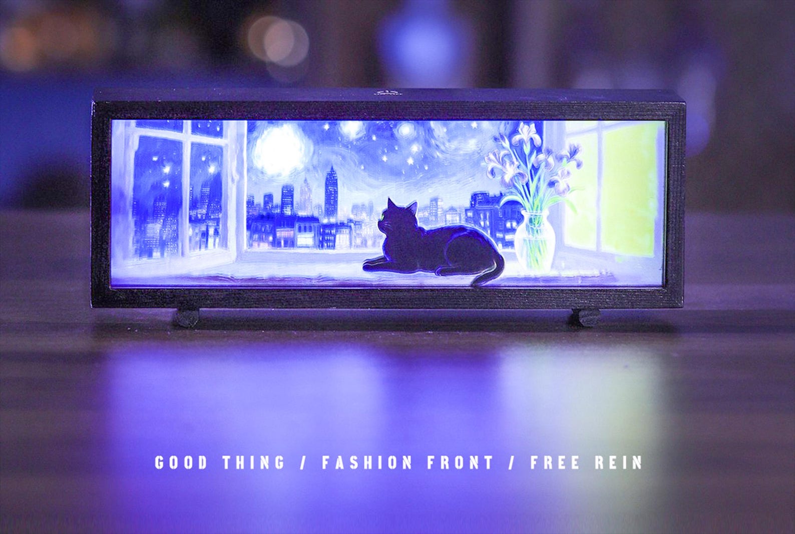 DIY Cat Light Box Starry Night Romantic Gift, Handmade Dreamy Night ...